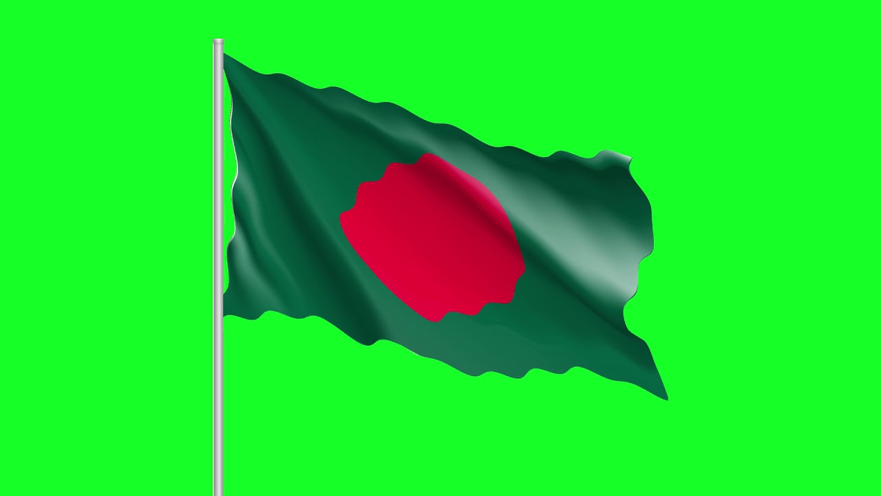 Bangladeshi Nationa Flag Animation || Green Screen Effect - YouTube