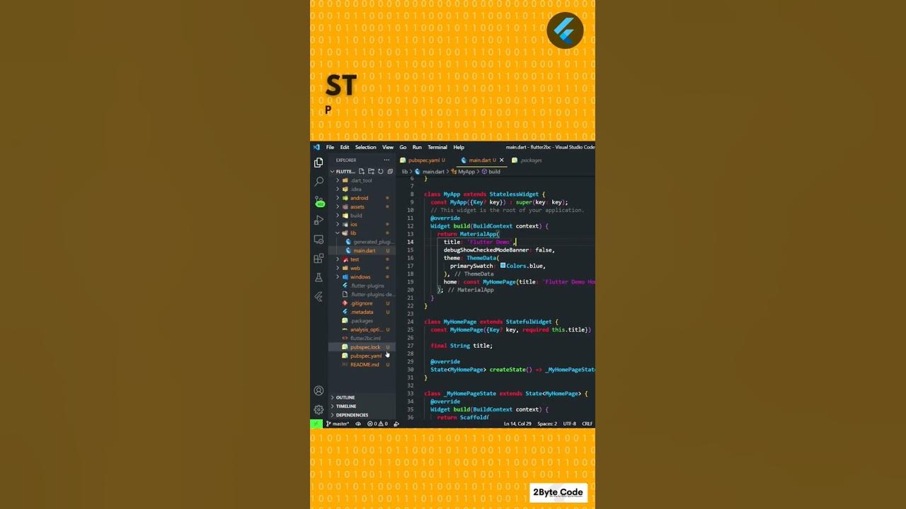 Flutter Bounce Button 🏀 Subscribe To 2bytecode Flutter Fluttertutorials Fluttervideo Youtube