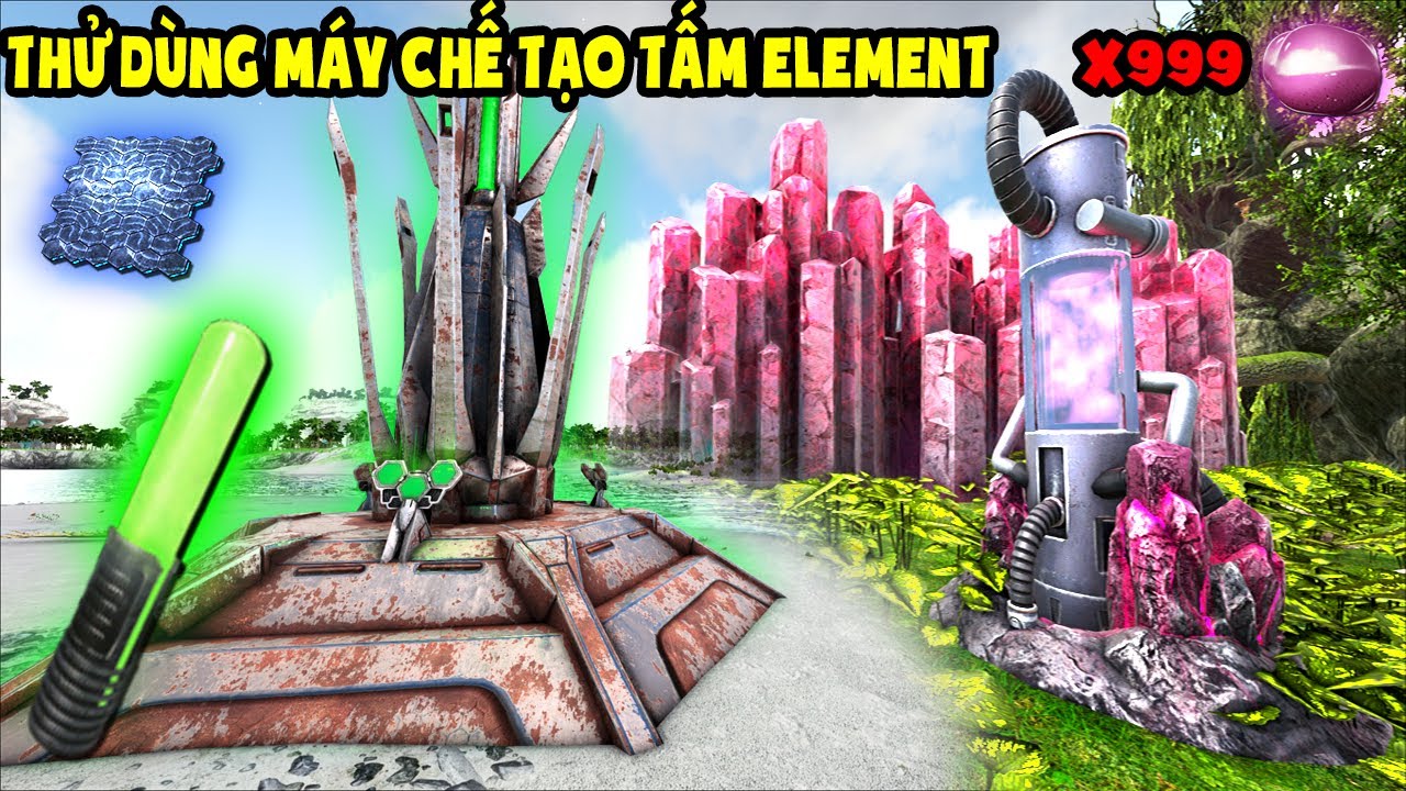 THỬ DÙNG MÁY CHẾ TẠO Charge Node CHẾ TẠO THÀNH CÔNG TẤM Element -ARK ...