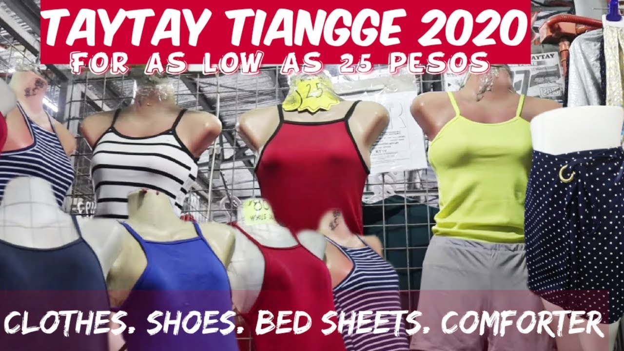TAYTAY TIANGGE SHOPPING 2020 | Shopping Tour, Schedule and Stalls - YouTube