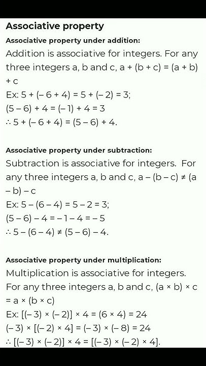 properties of Integers - YouTube