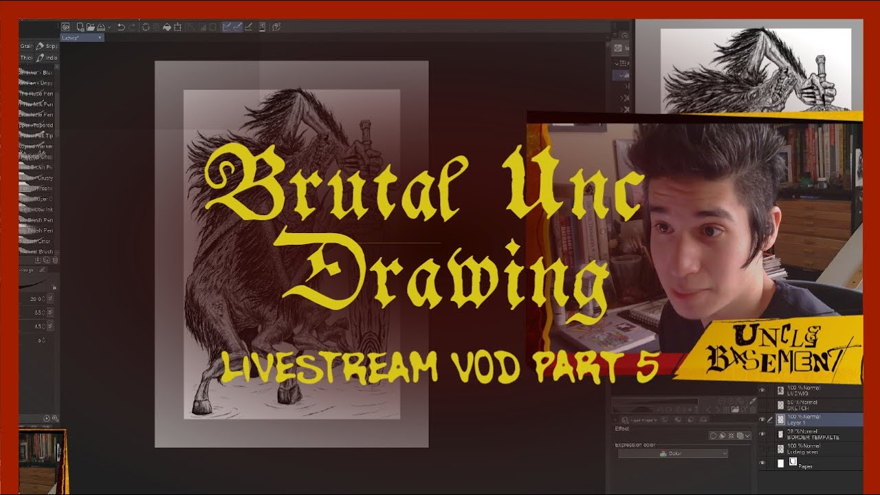 This Uncle draws some INSANE Bloodborne shi on stream! | Drawing Ludwig ...