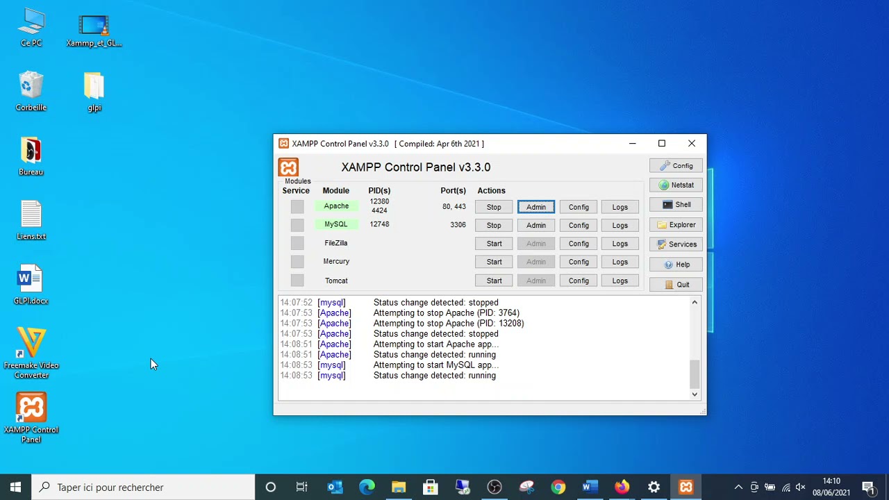 installation de GLPI sur Windows 2eme partie - YouTube