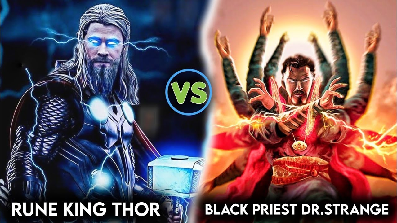 Black Priest Dr Strange vs Rune King Thor 😎 - YouTube