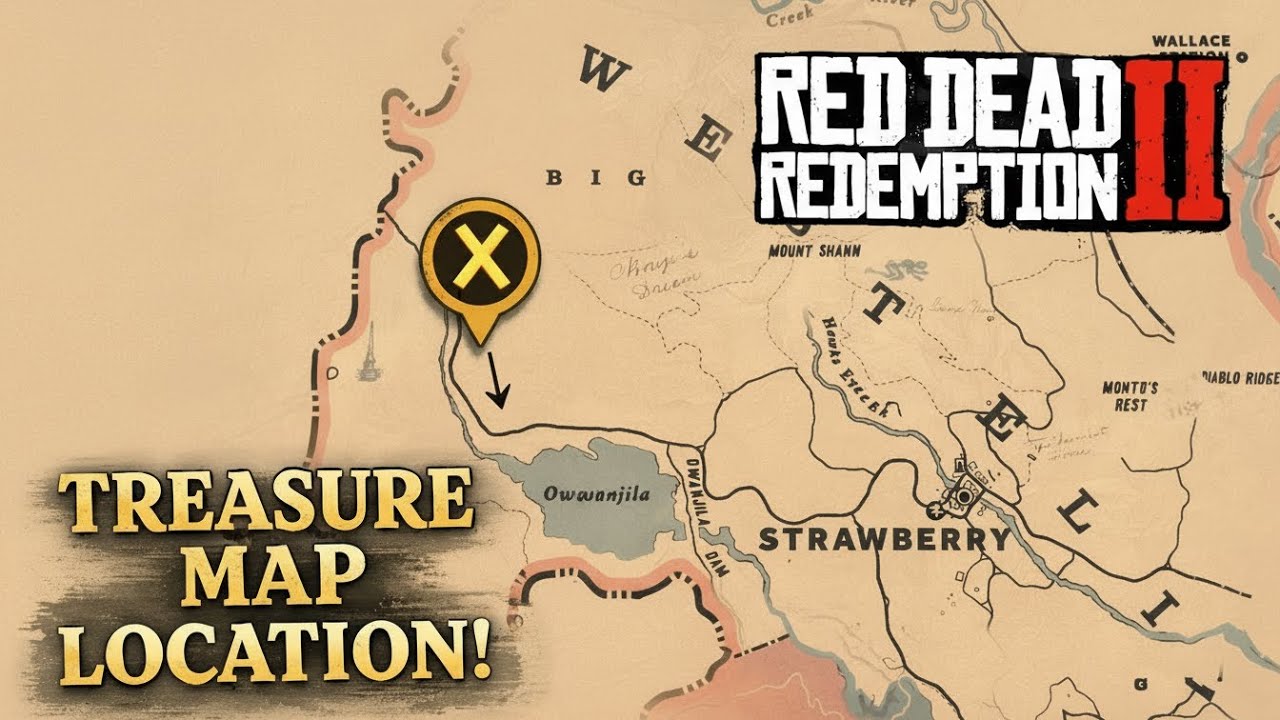 Richest Treasure Coordinates | Map locations | RDR2 - YouTube