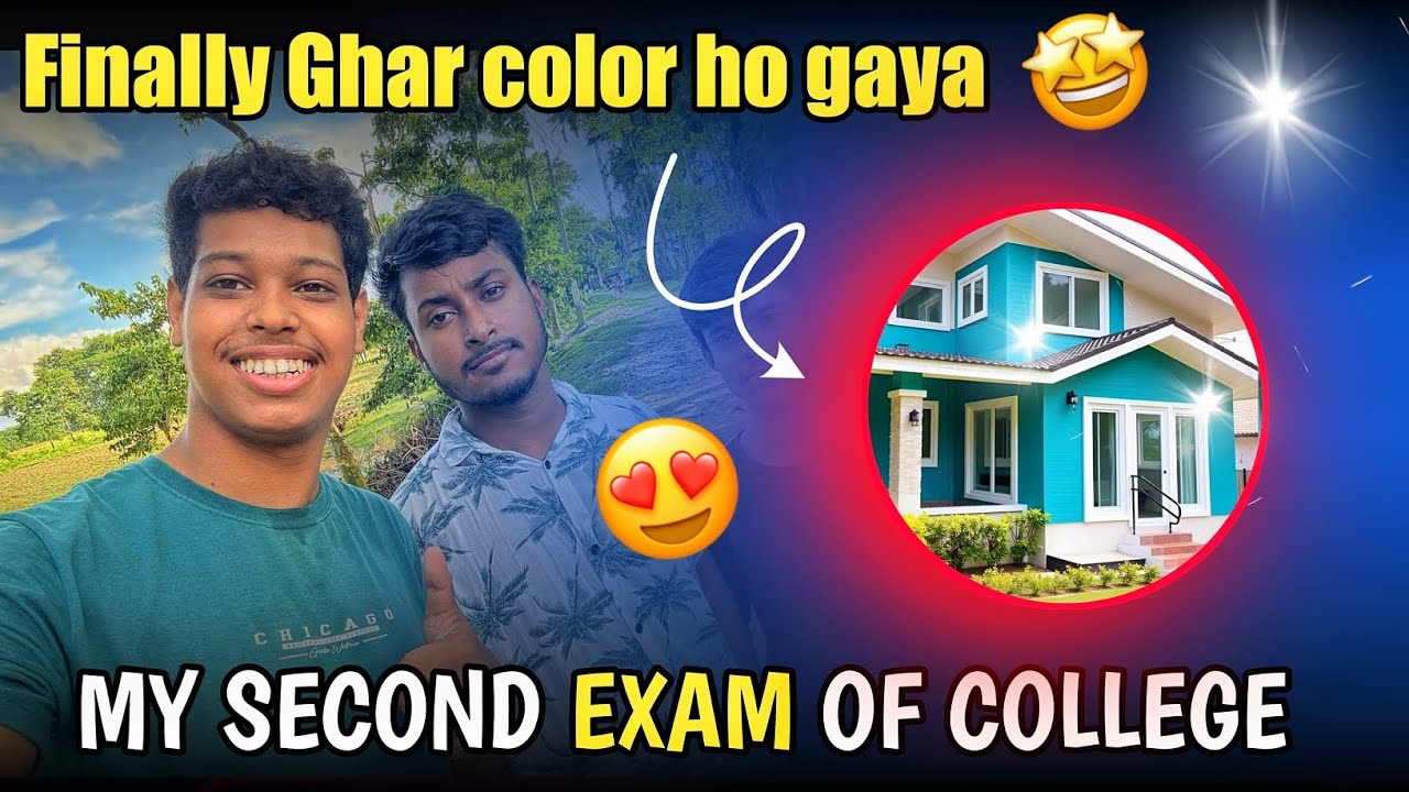 Finally Ghar color hogya | My second college exam !! - YouTube