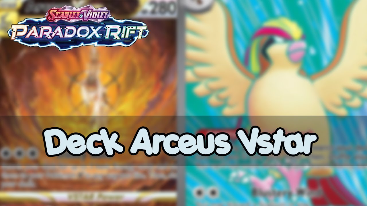 Deck Arceus Vstar/ Pidgeot ex Paradox Rift (Pokemon TCG) / un ...