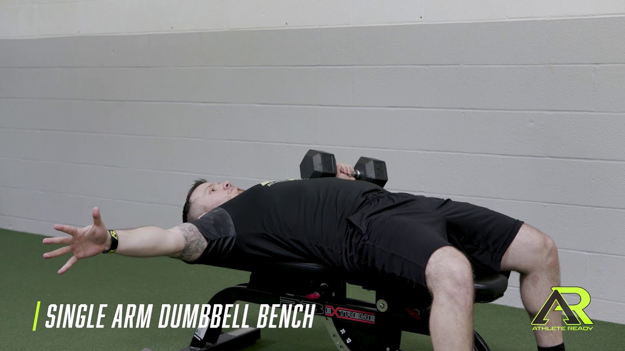 Single Arm Dumbbell Bench - YouTube