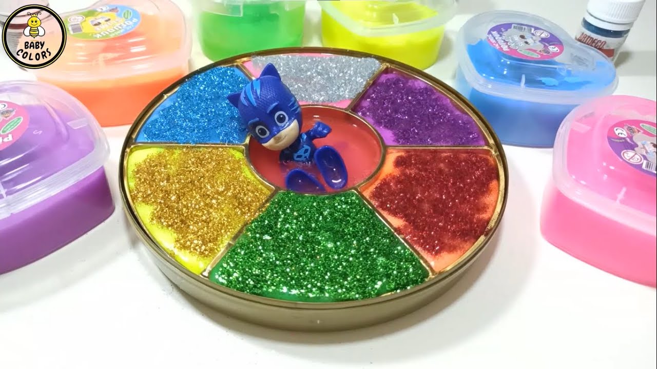 슬라임 혼합 | 어린이를위한 색상 레인보우 슬라임 알아보기 | Mixing Slime | Learn Colors Rainbow ...