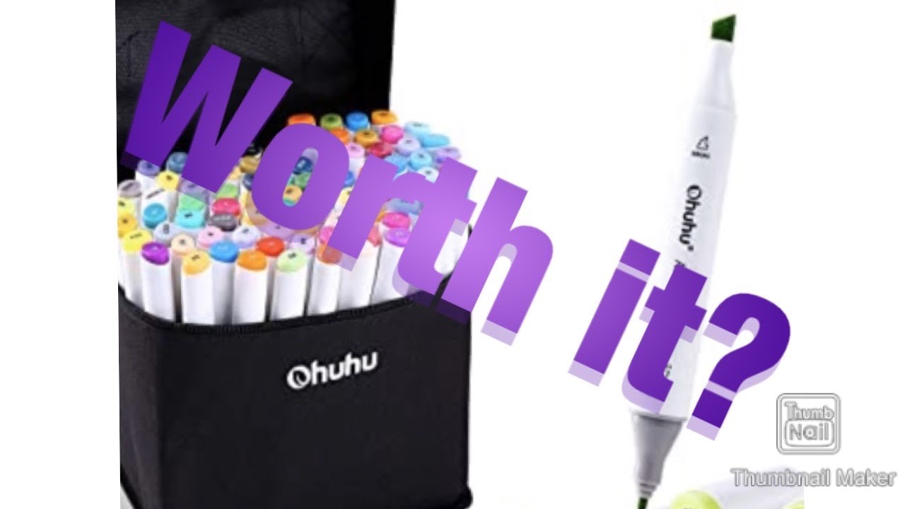 Reviewing the Ohuhu markers - YouTube