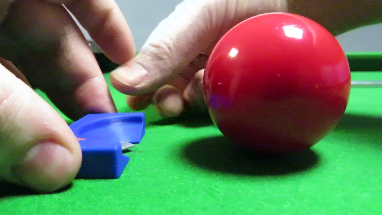 Testing out the front piece of the Pro Racker using our Snooker Ball ...