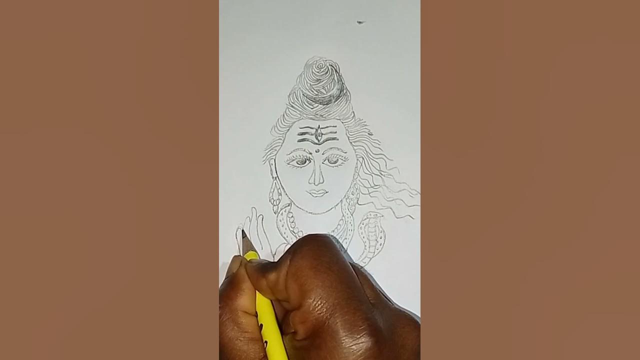 how to draw shivji with pencil#viralvideos - YouTube