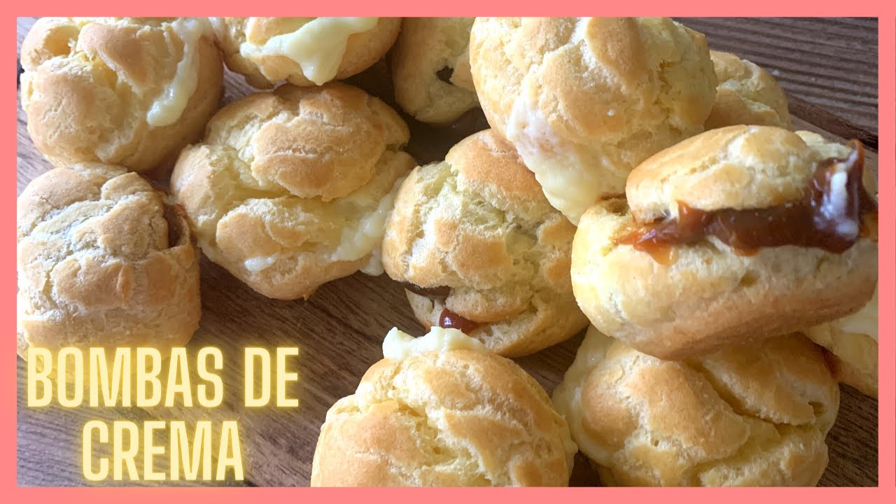 BOMBAS DE CREMA PASTELERA - YouTube