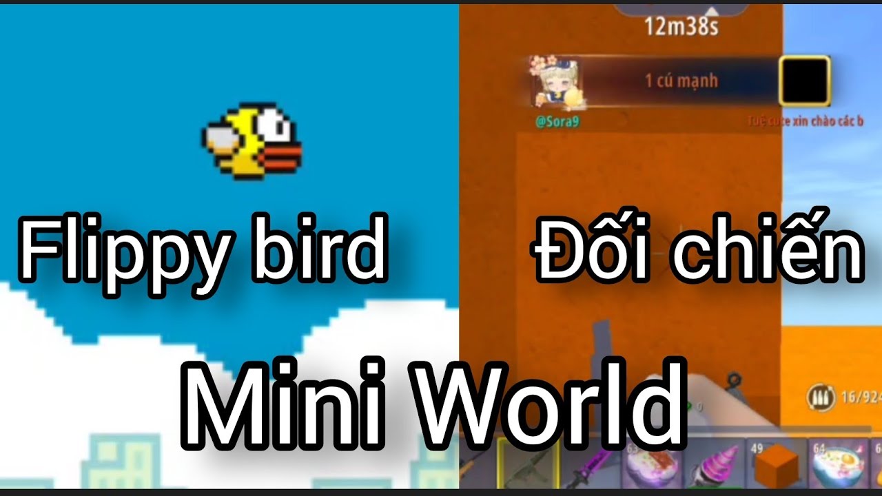 Đối chiến, Flippy bird |Mini World - YouTube