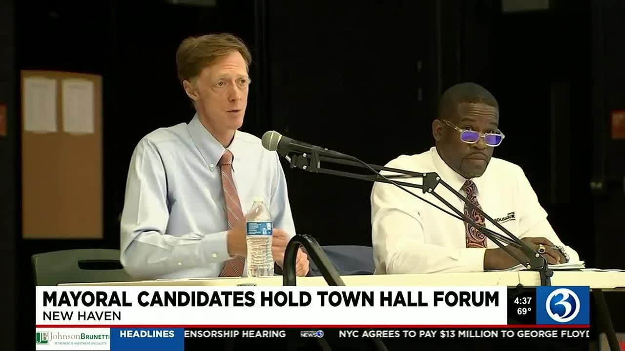New Haven mayoral candidates attend town hall forum - YouTube