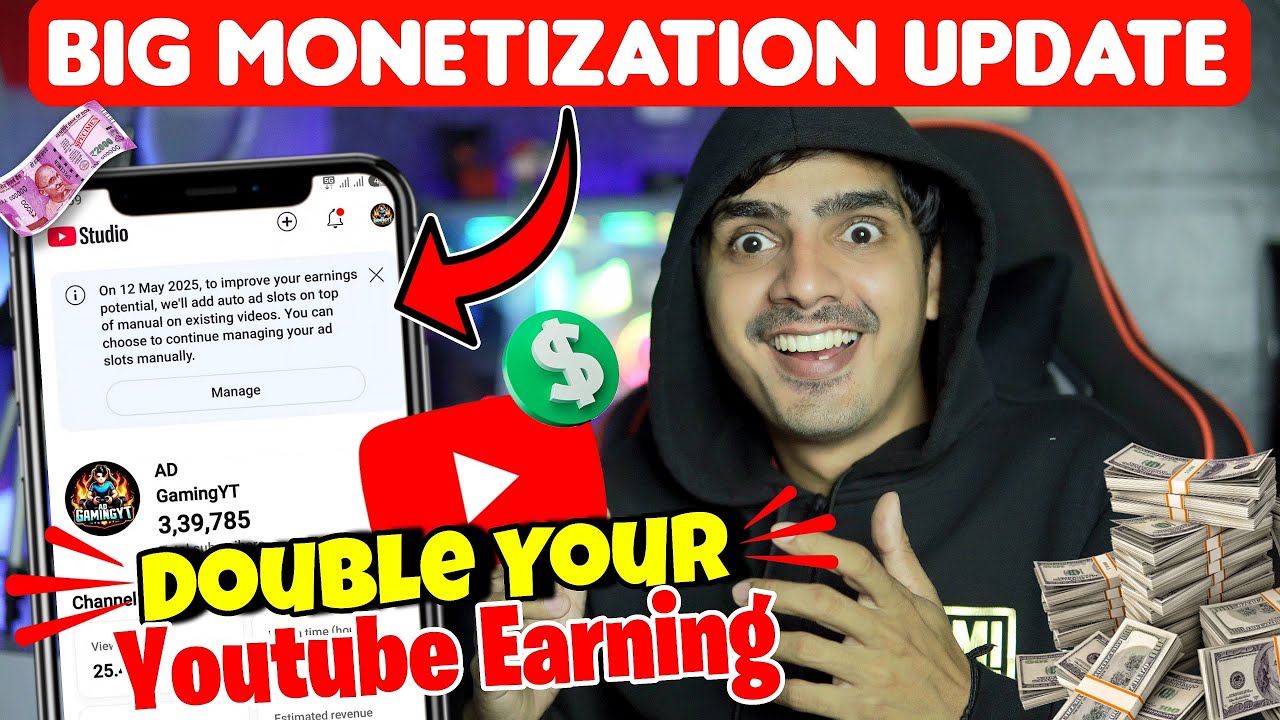 😍 Increase Your Earning With Youtube New Monetization Update 2025 😍 Mid Roll Ads New Update ...