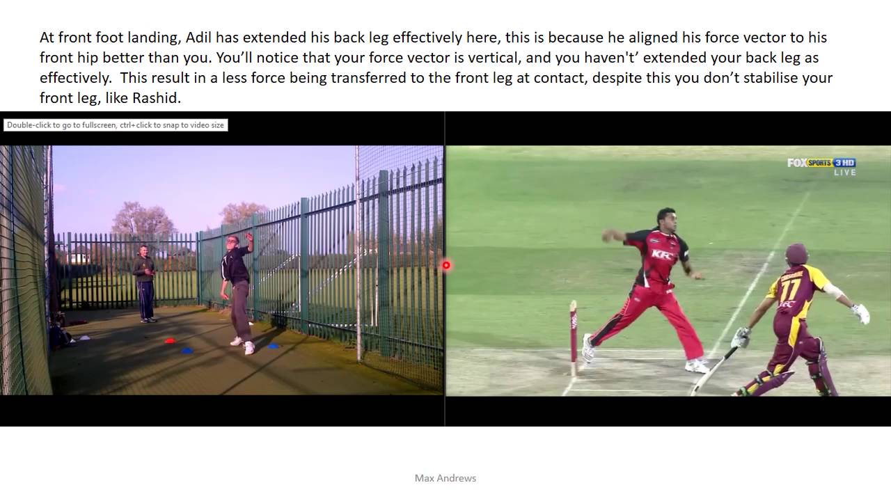 Learn how to extend the back leg when bowling - introduction - YouTube