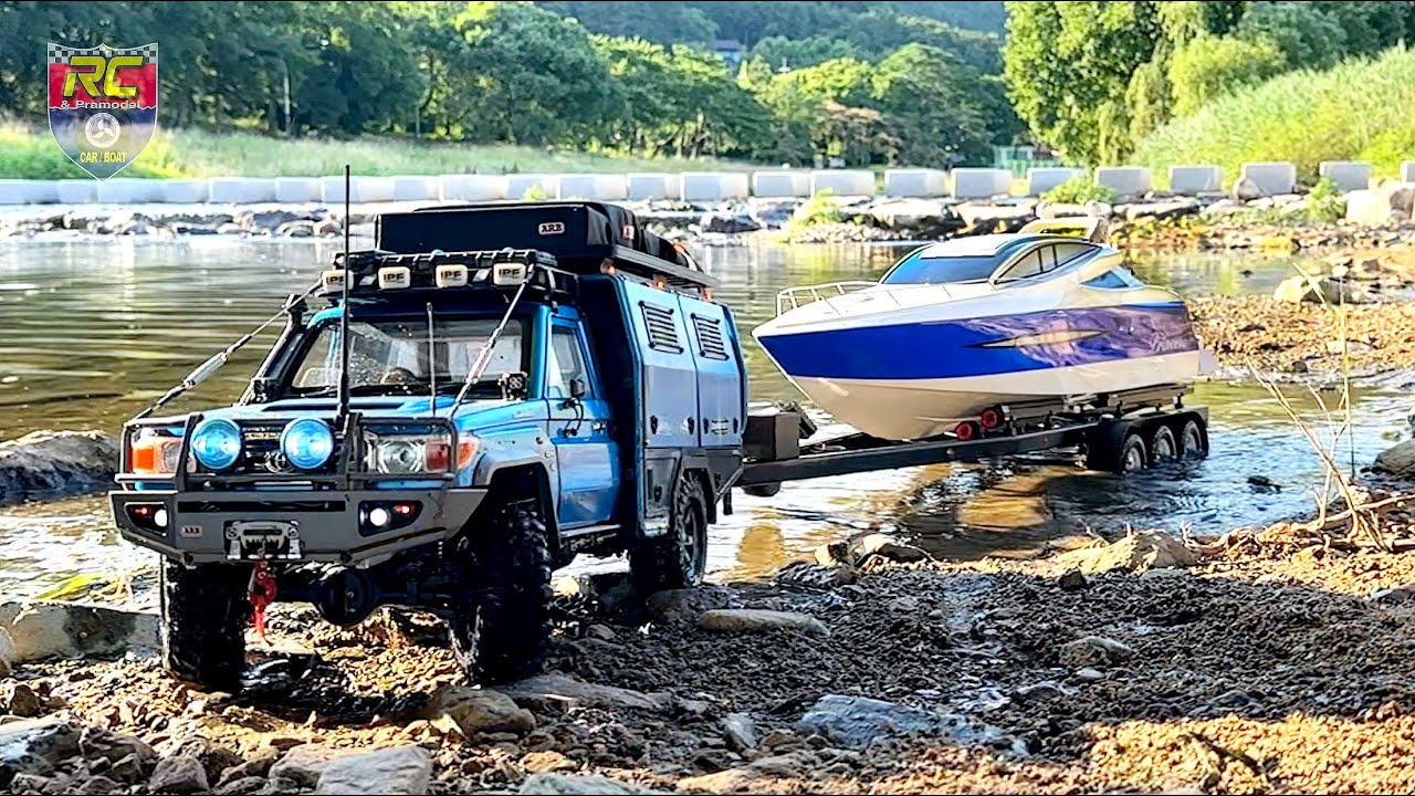 TOYOTA LC70 (BRX01) | 1/10 RC Car Off-road | RC Boat & Trailer | TFL ...