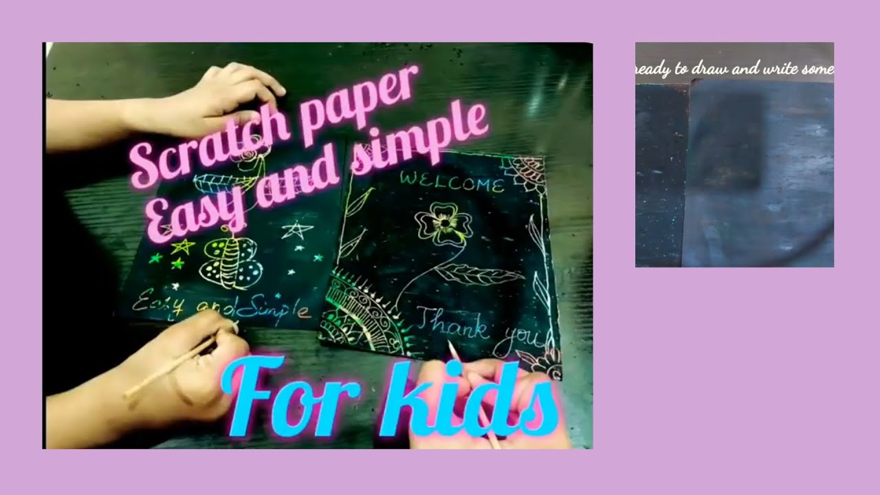 How to make scratch paper||homemade|| scratch paper art||cool art - YouTube