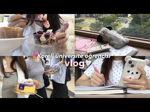 Kore’deki üniversite hayatı🏫Türkçe Bölümü Koreli Üniversite Öğrencisinin Günü Vlog📖🤍