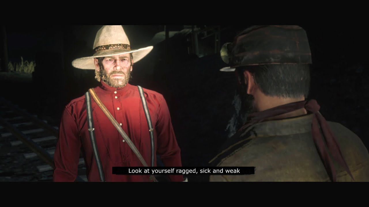 RDR2 - At night, Arthur looks very badass in this cutscene - YouTube