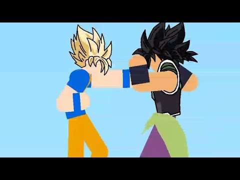 Goku And Vegeta VS broly stick nodes pro - YouTube