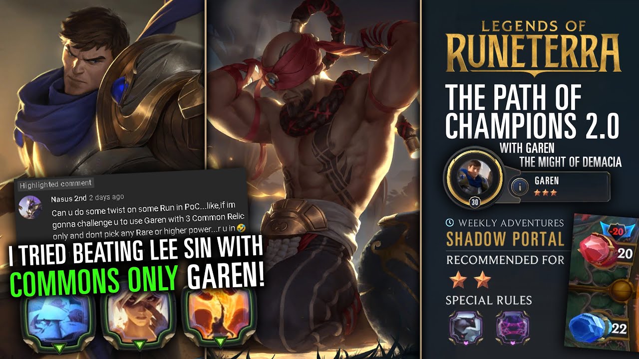 I ALMOST LOST THIS GAREN CHALLENGE... | 2.5 Star Weekly Adventure vs ...