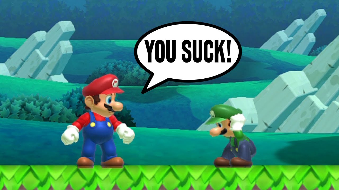 mario roasts luigi - YouTube