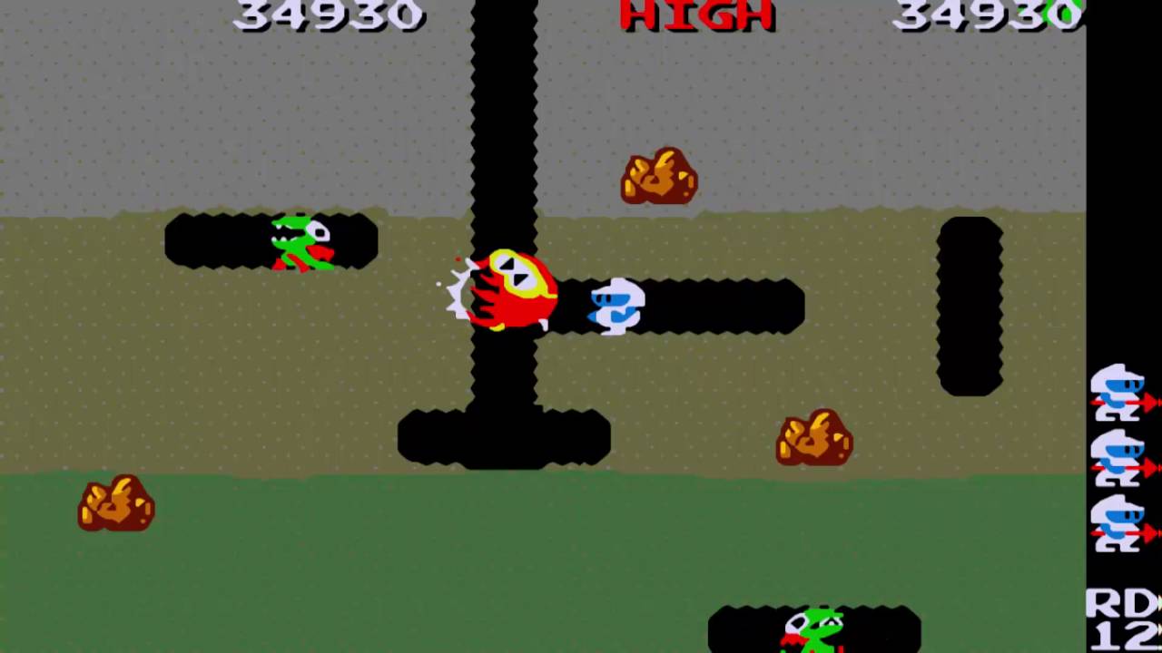 Dig Dug Level 12 - YouTube