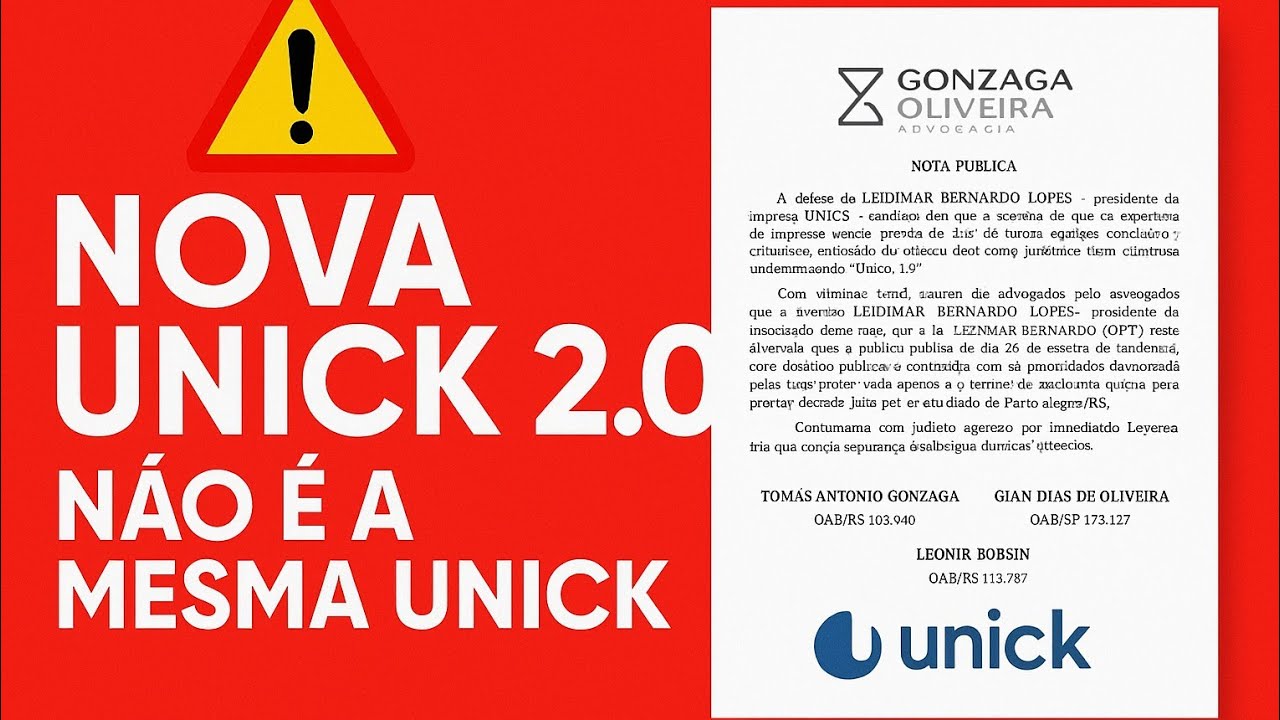 ⚠️ CUIDADO NA UNICK 2.0 (NÃO E MESMA UNICK) ANTES DE INVESTIR VEJA ESSE ...