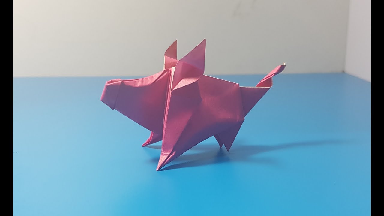 ORIGAMI - Origami Pig/Piggy || How to make Pig - YouTube