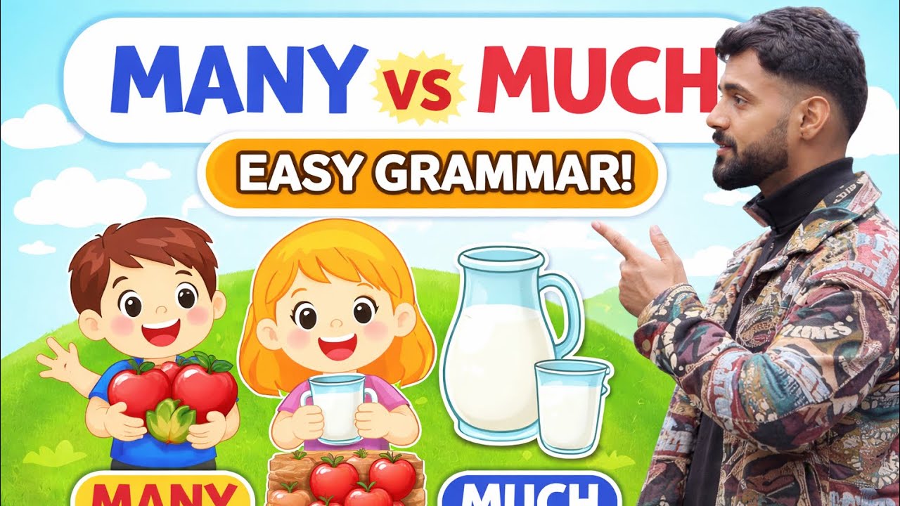 Many vs Much | Easy English Grammar - YouTube