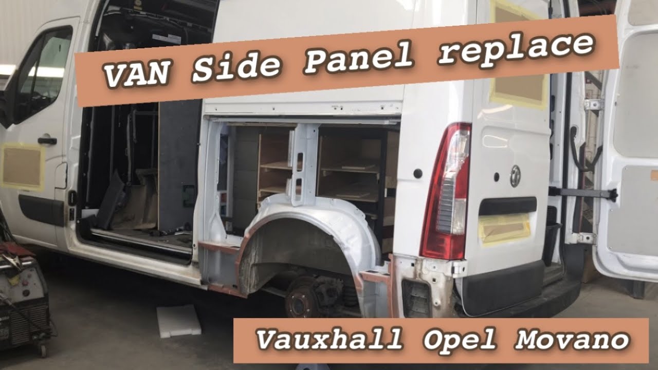 Van side panel replacement - YouTube