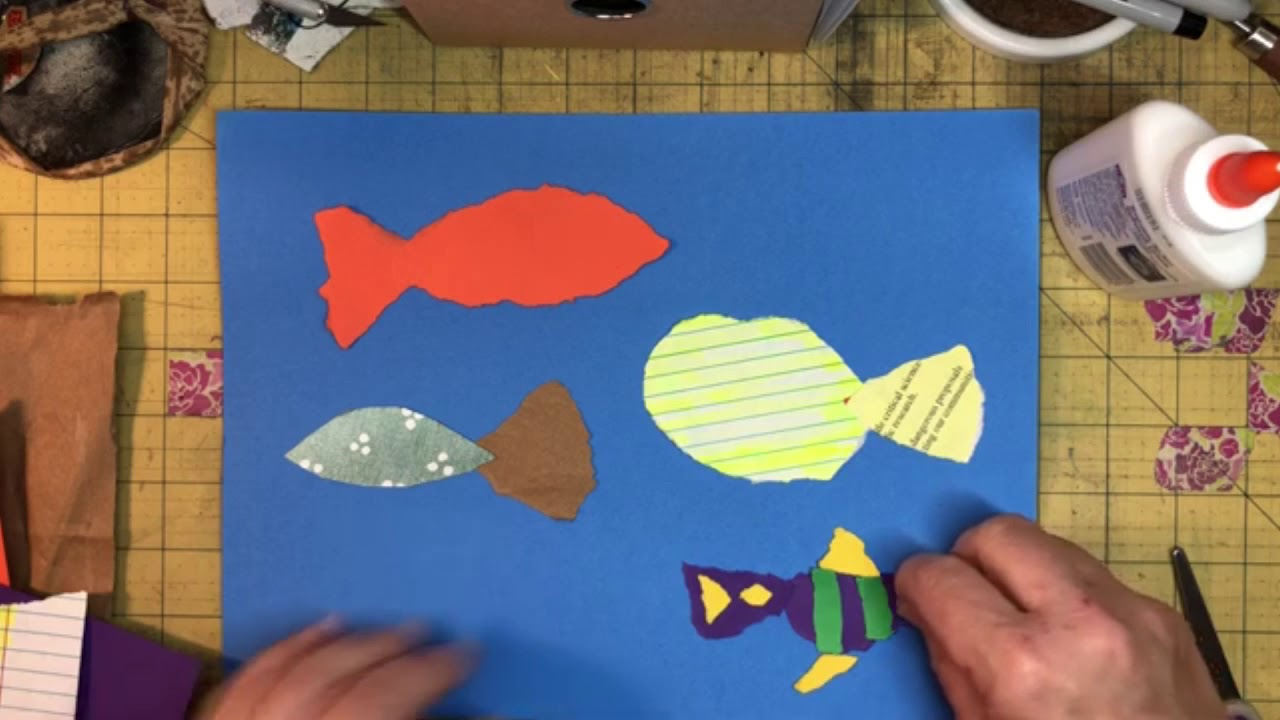 Fish Collage Part 2 - YouTube