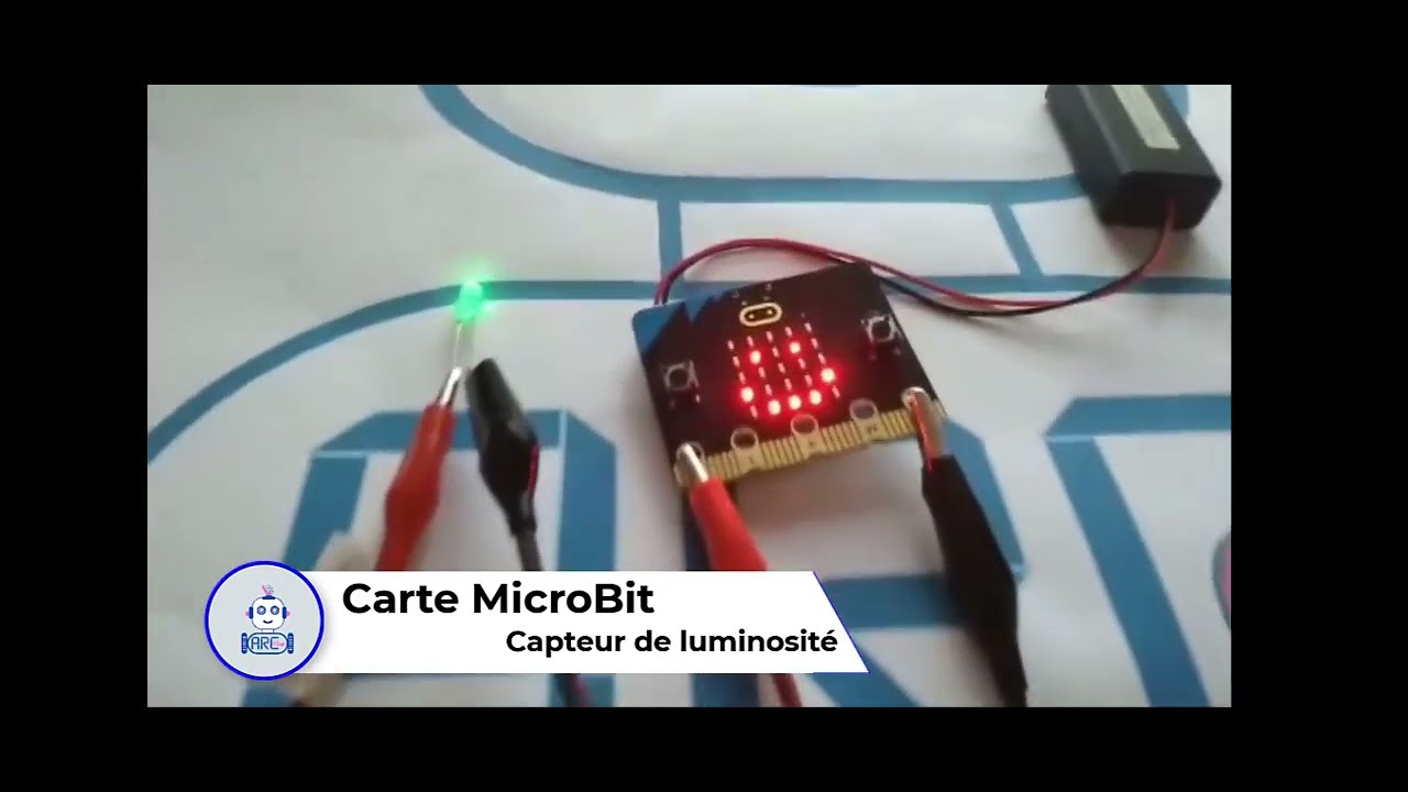 Capteur luminosité avec la Carte MicroBit - YouTube
