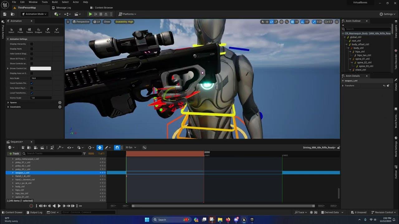 Unreal Engine - Advanced Animation: Virtual Bones (Part 2) - YouTube