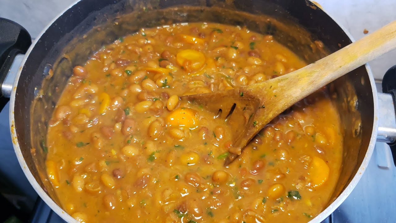 Yellow beans stew recipe - YouTube
