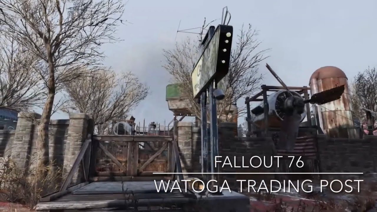 Fallout 76 Camp Build: Watoga Trading Post (walled in settlement ...