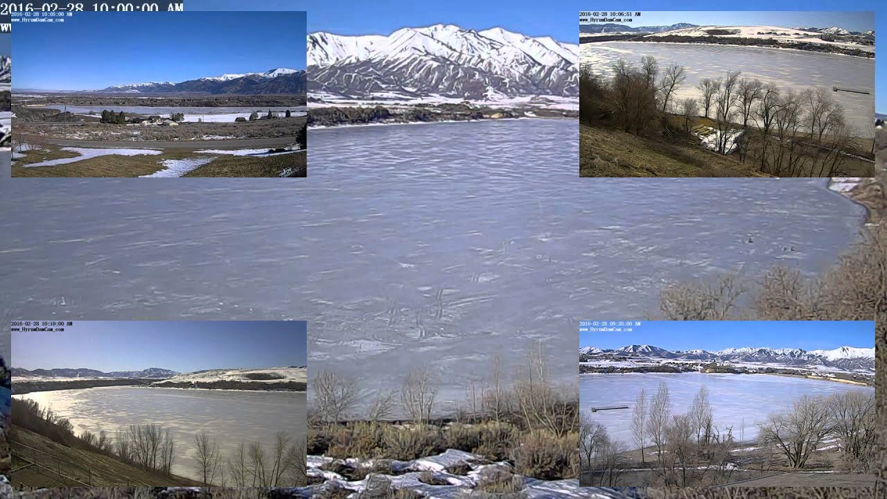 Hyrum Dam Cam 2016-02-28 All Cameras - YouTube