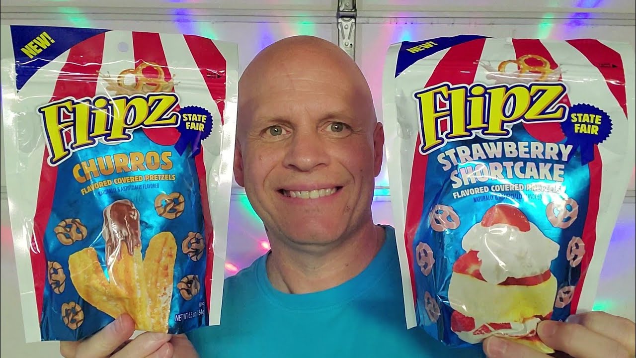 New Flipz State Fair Churro & Strawberry Shortcake Flavored Covered ...