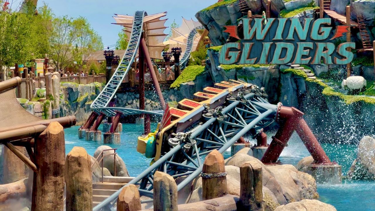 Hiccups Wing Gliders Universal Epic Universe 4K Off Ride Footage 2025 ...