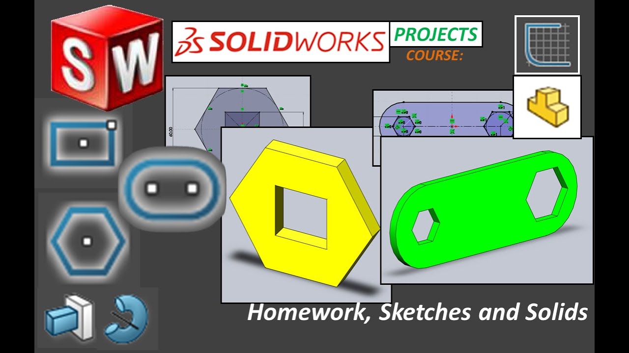 SolidWorks 06 Exercises - YouTube