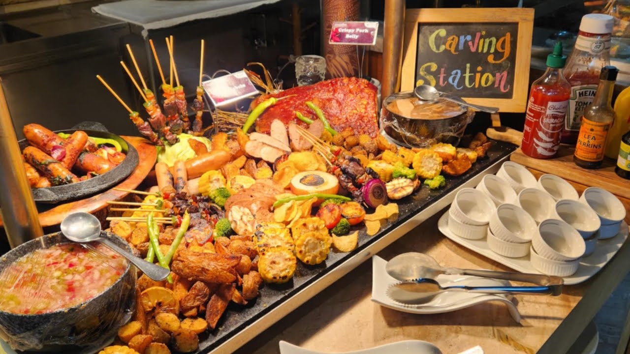 #LET'S EAT YUMMY FOOD ON BUFFET DINNER #satisying #food #trending - YouTube