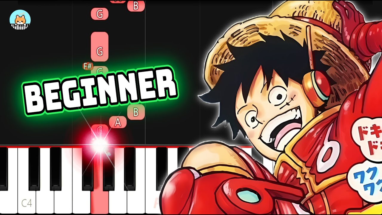 One Piece OP 26 - "US!" - BEGINNER Piano Tutorial & Sheet Music - YouTube
