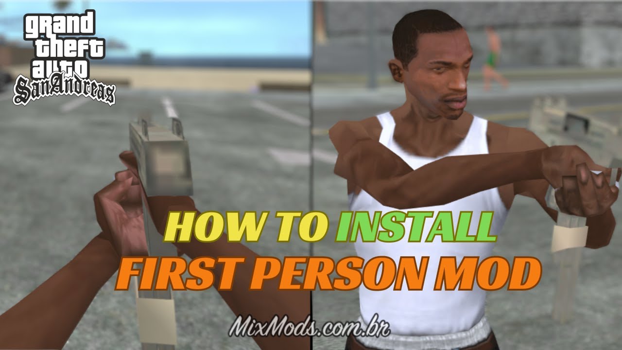 HOW TO INSTALL FIRST PERSON MOD in GTA SA - YouTube