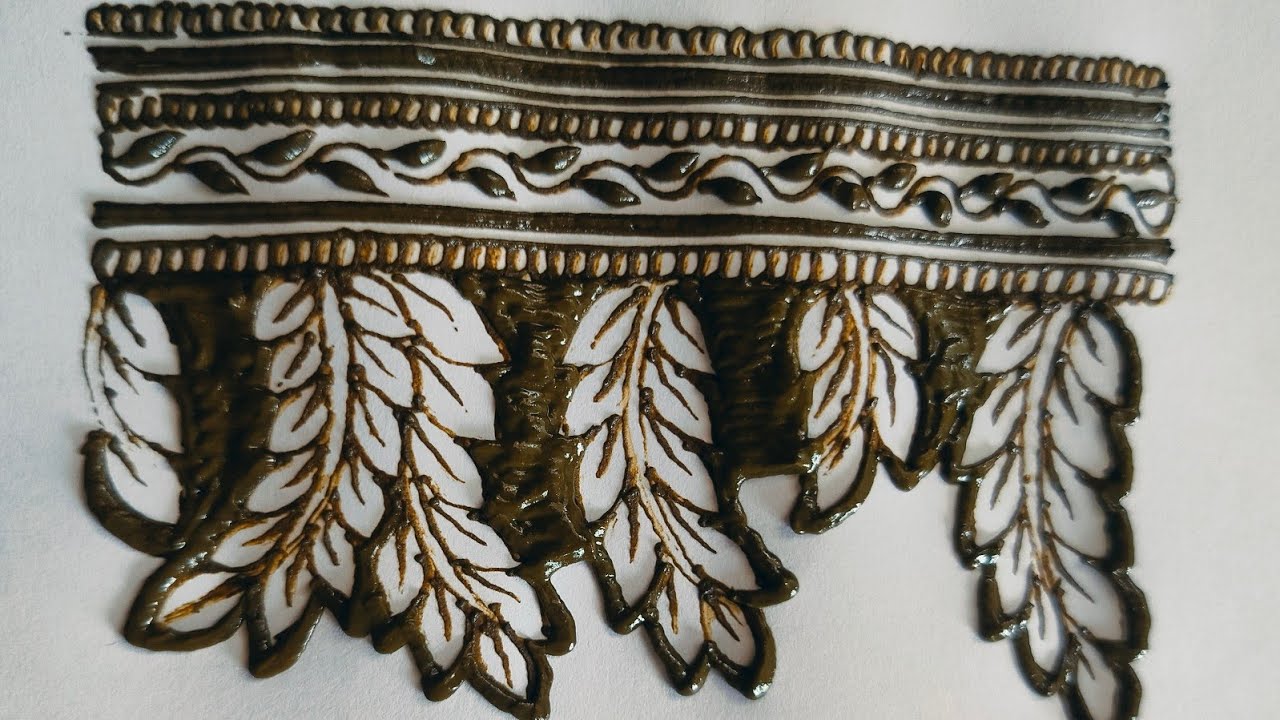 mehandi border design 2024/ border design in mehandi/ new border ...