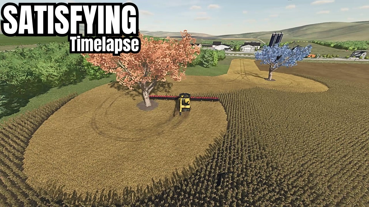 Satisfying Farming Timelapse | Farming Simulator 22 | EP.9 - YouTube