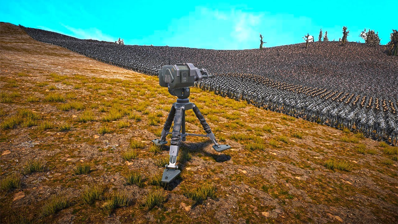 Robo Img Turret, T45 Shotgun & RAMBO VS 3.5 MILLION Alien, Predator ...