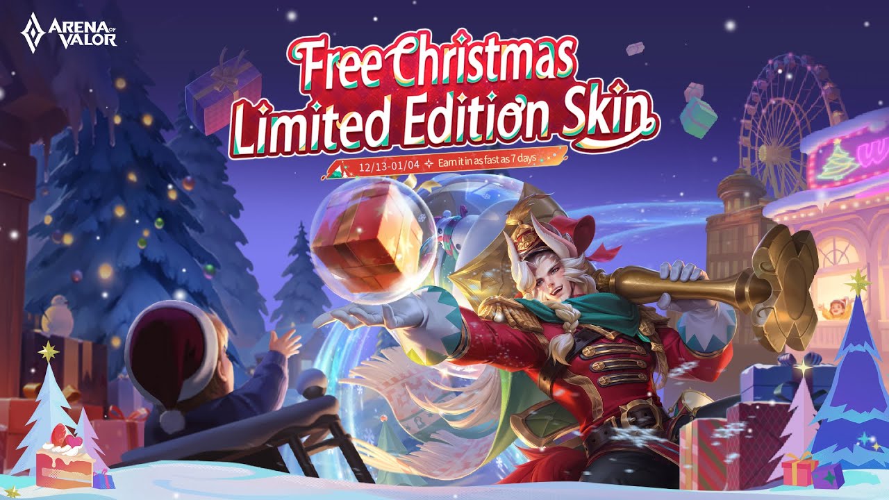 Get Bijan's New Christmas Skin For Free | Arena of Valor - YouTube