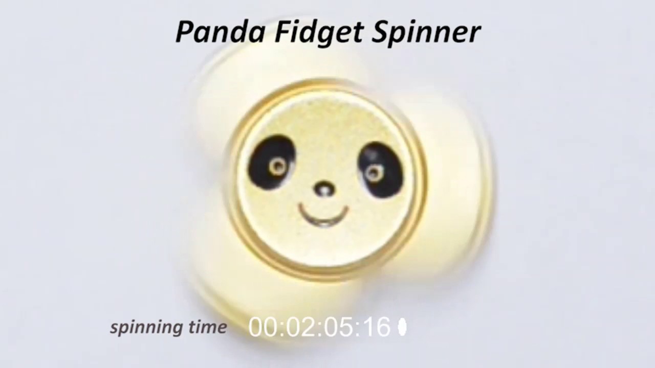 Spin Test - Panda Fidget Spinner - YouTube